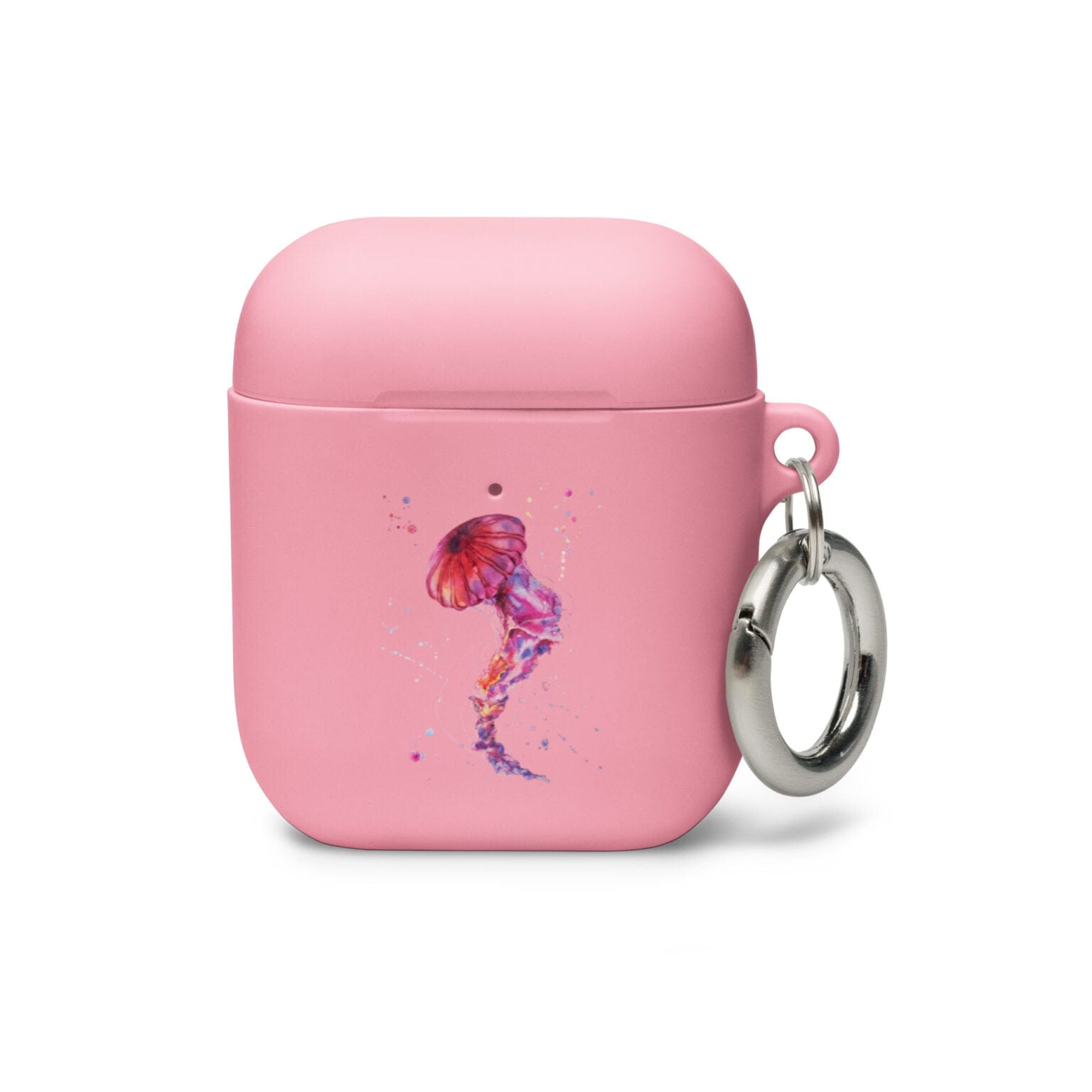 Pink Jellyfish AirPods Case – Watercolor Design for AirPods 1/2 & Pro ...